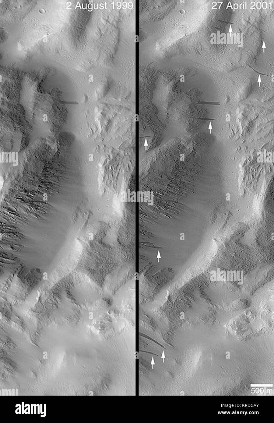 Changes in Slope Streaks Stock Photo - Alamy