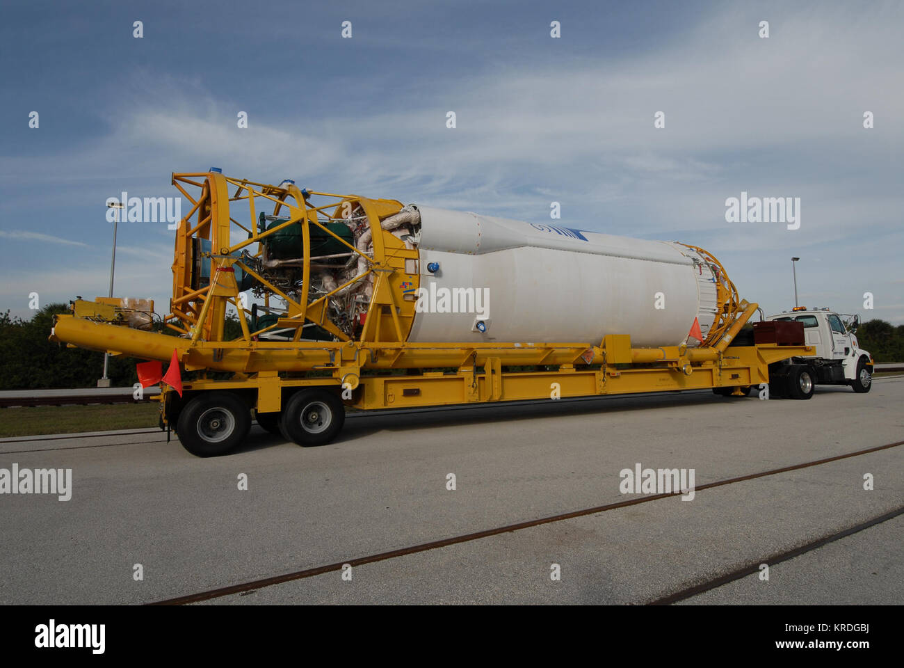Centaur upper stage on its way to Launch Pad 41 Stock Photo - Alamy