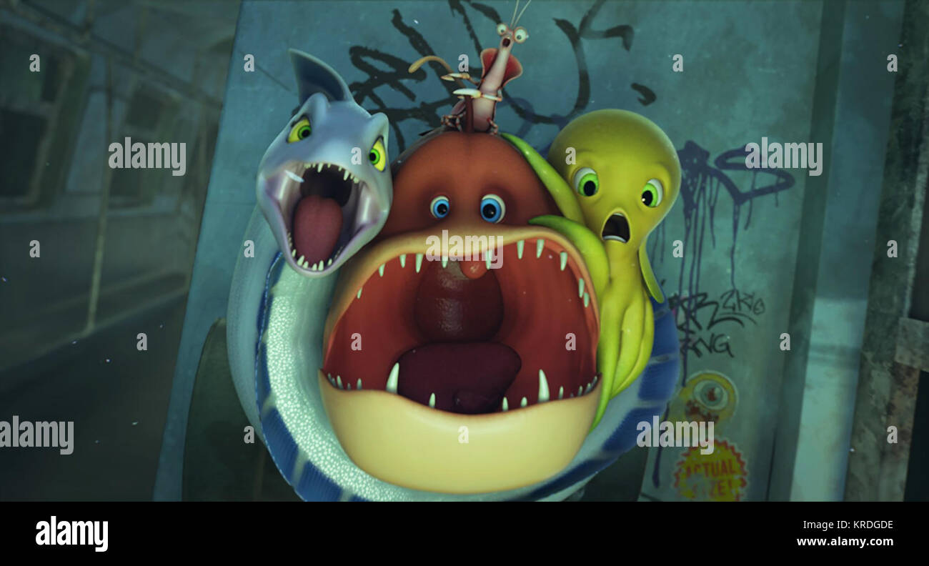 DEEP, top: Alice (shrimp), center: Evo (angler fish), right: Deep ...
