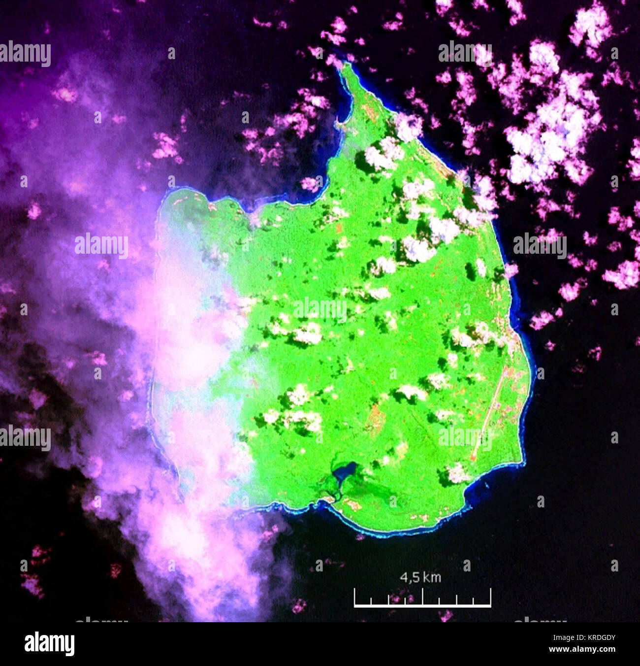 Car Nicobar NASA Geocover 2000 Stock Photo - Alamy