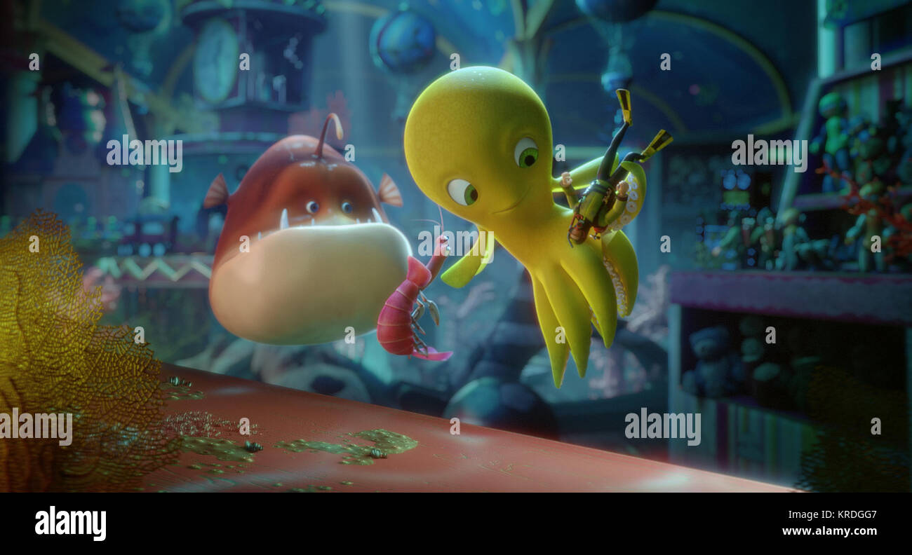 DEEP, l-r: Evo (angler fish), Alice (shrimp), Deep (octopus), 2017 ...