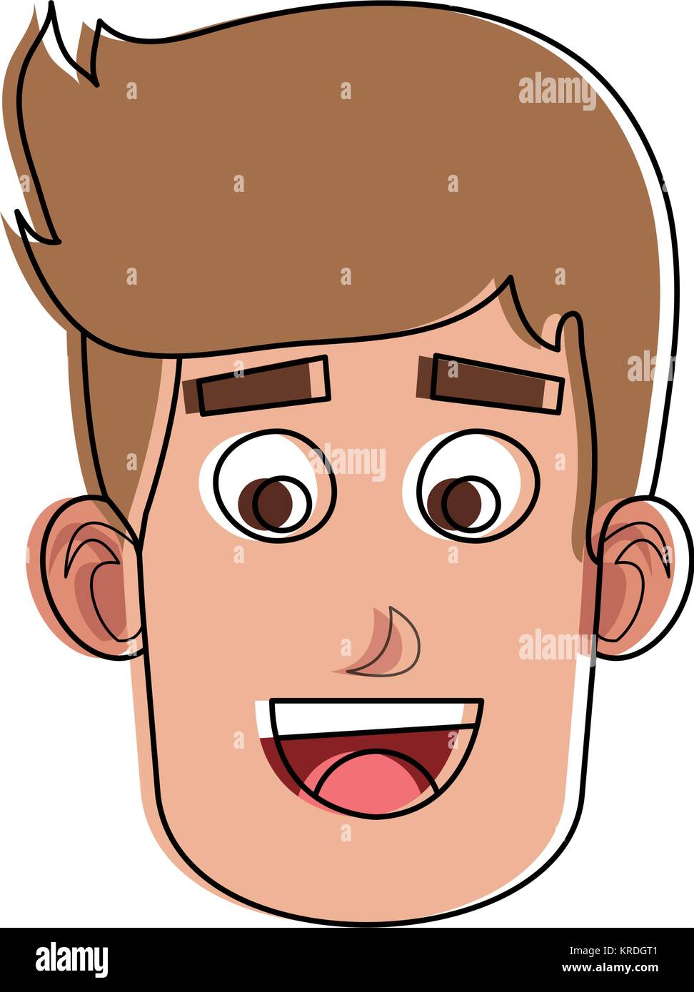 Man face cartoon Stock Vector Image & Art - Alamy