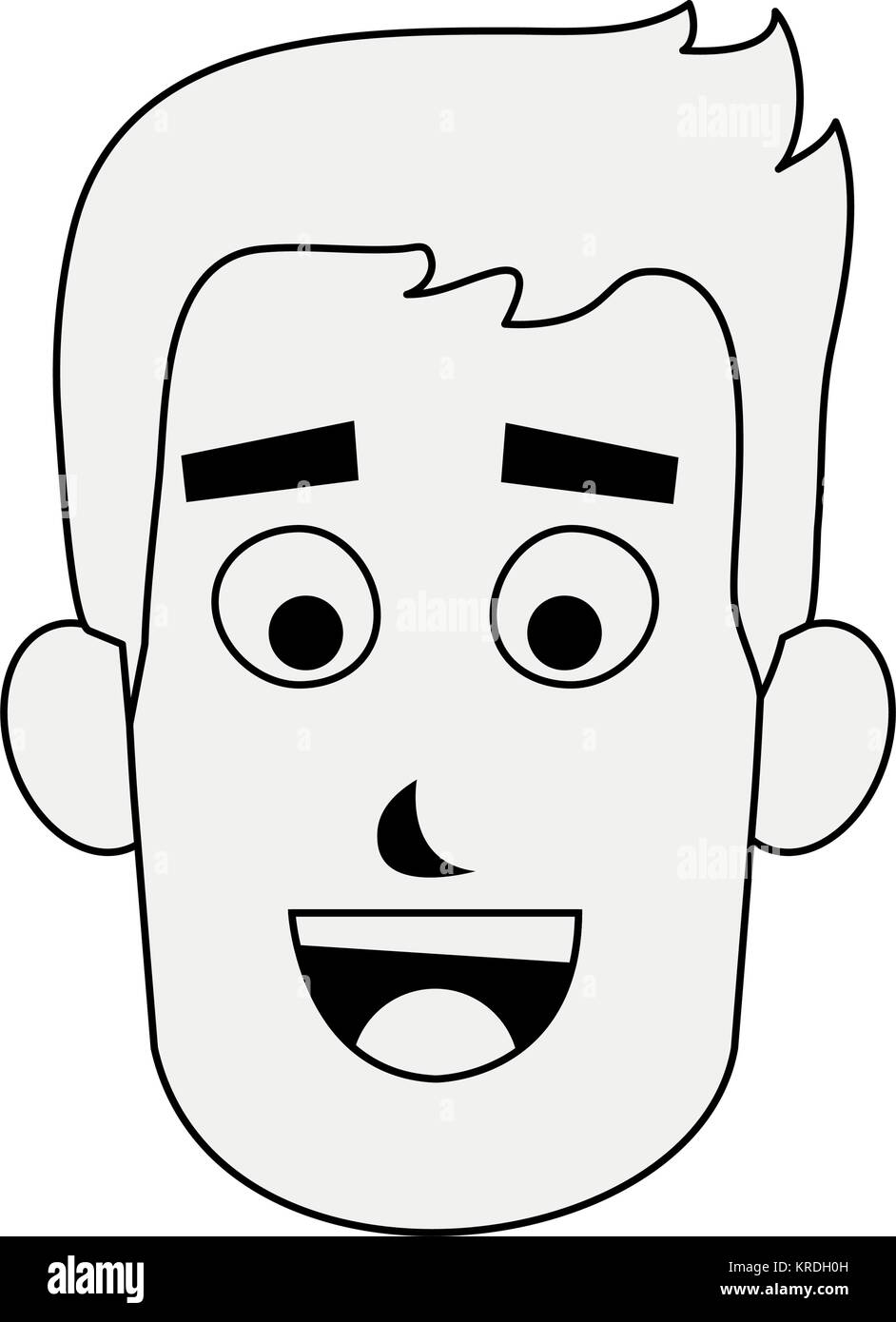 Man face cartoon Stock Vector Image & Art - Alamy