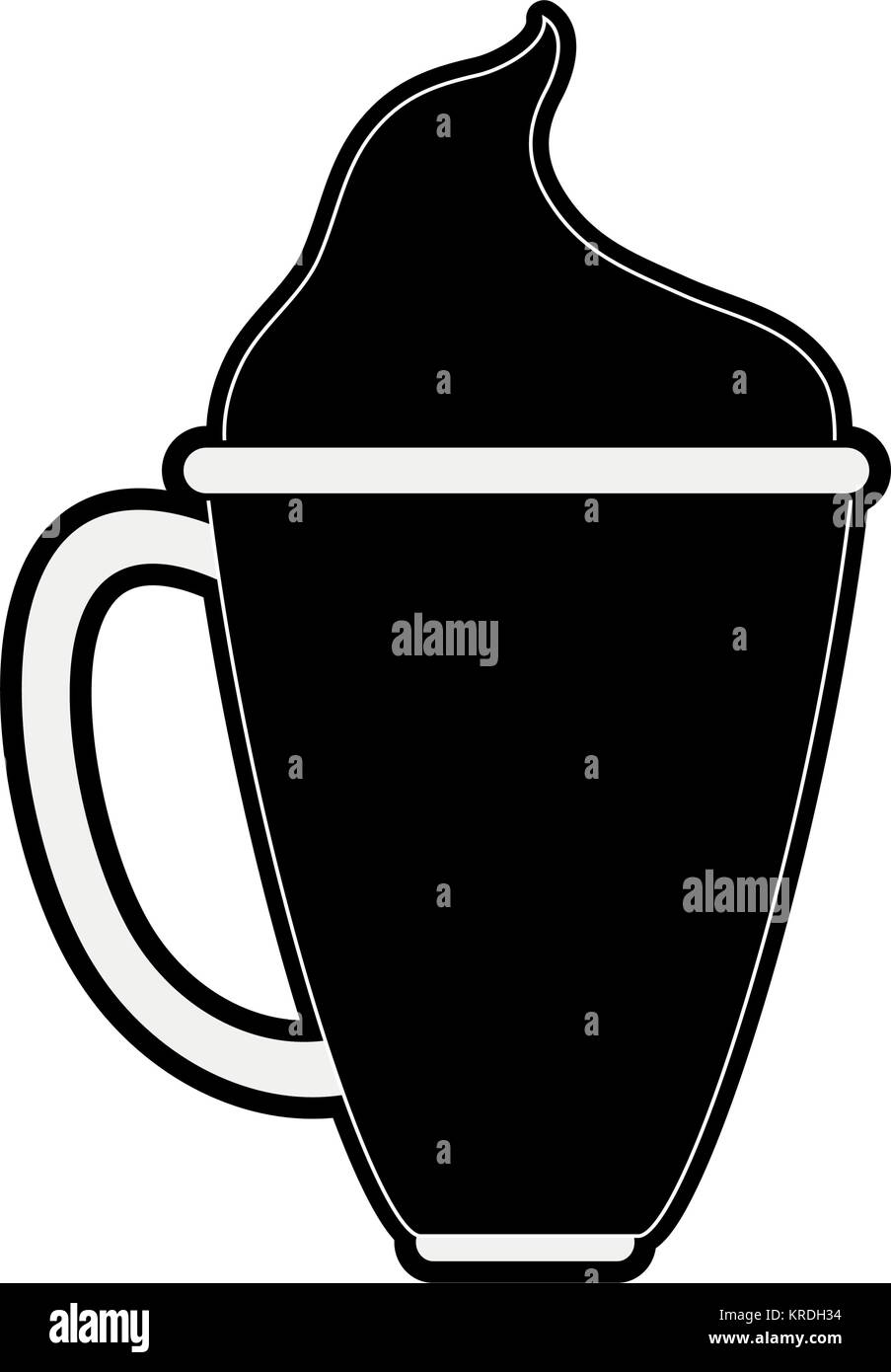 Coffee with chantilly cream Stock Vector Image & Art - Alamy