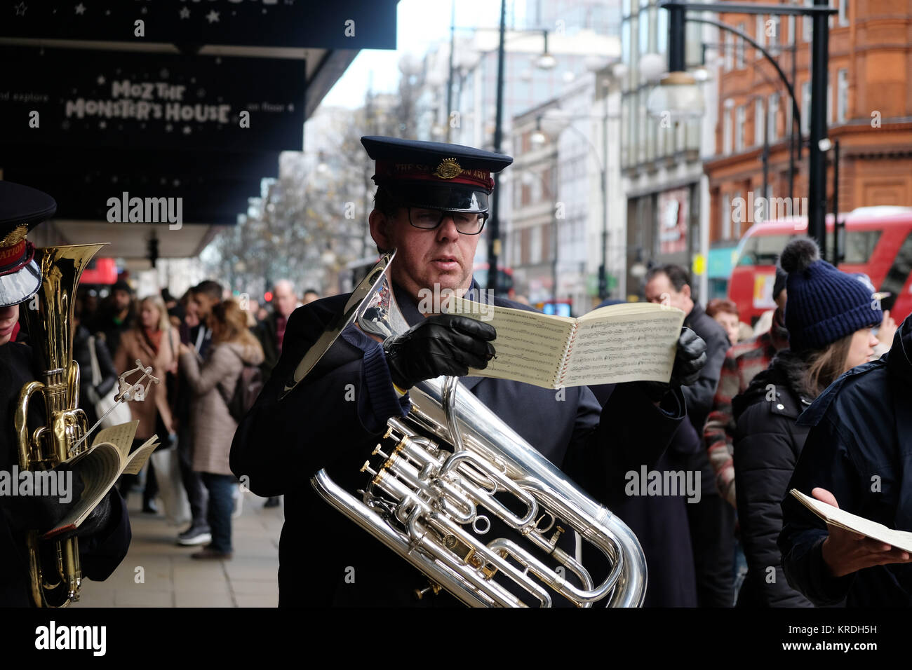 Salvation Army Band playing in Oxford Street Pic by Gavin Rodgers ...