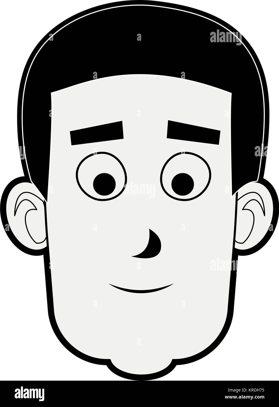 Man face cartoon Stock Vector Image & Art - Alamy