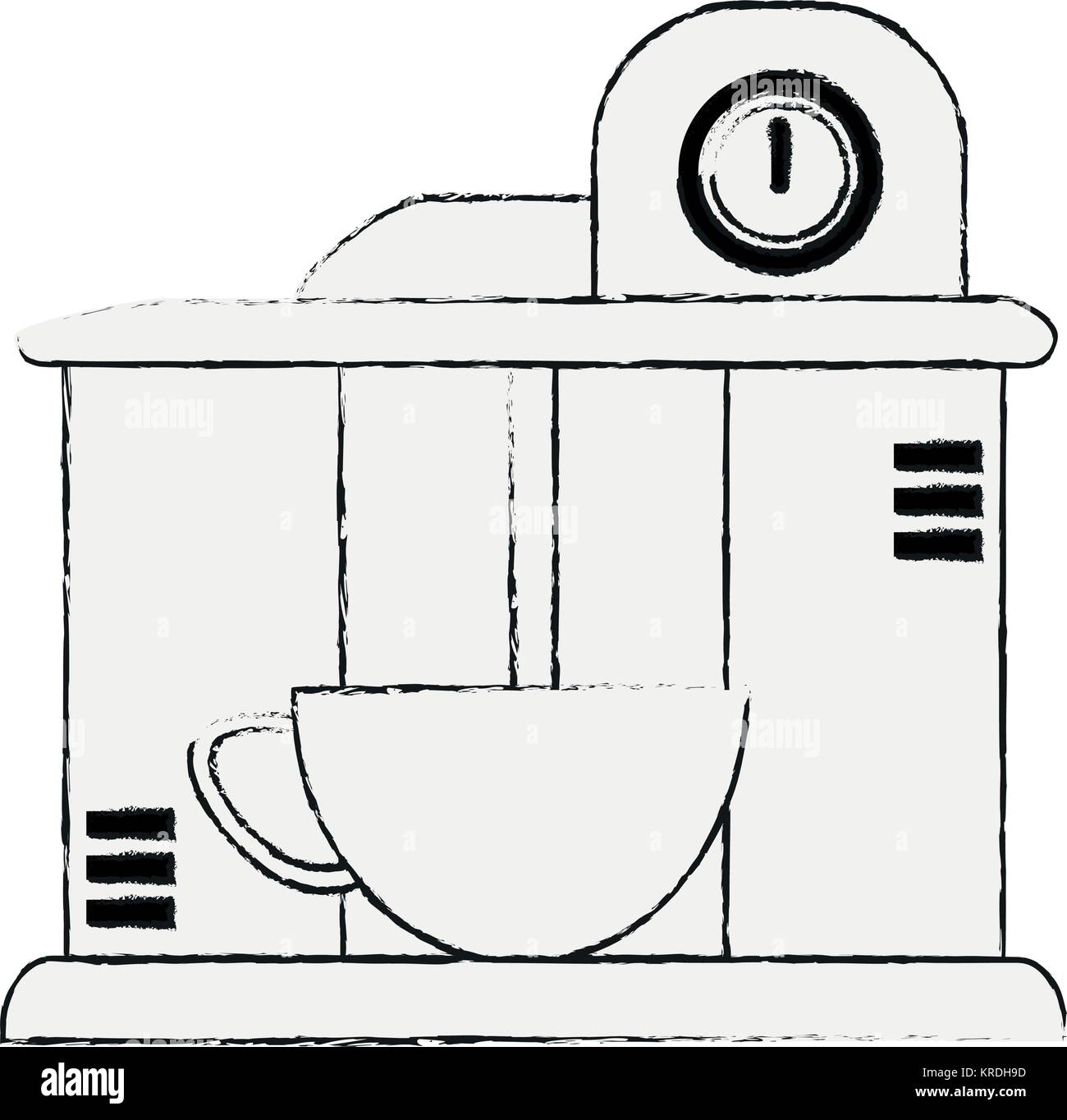 Modern coffee machine Stock Vector Image & Art - Alamy