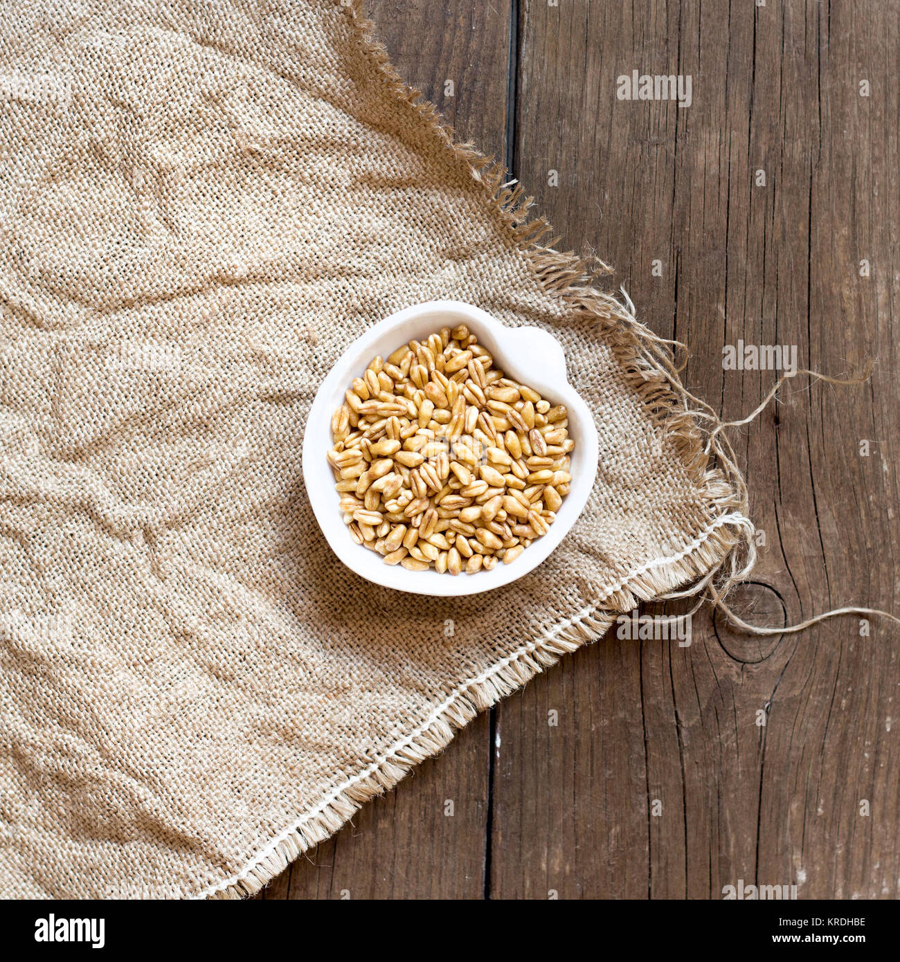 Raw Organic wheat grain Stock Photo - Alamy