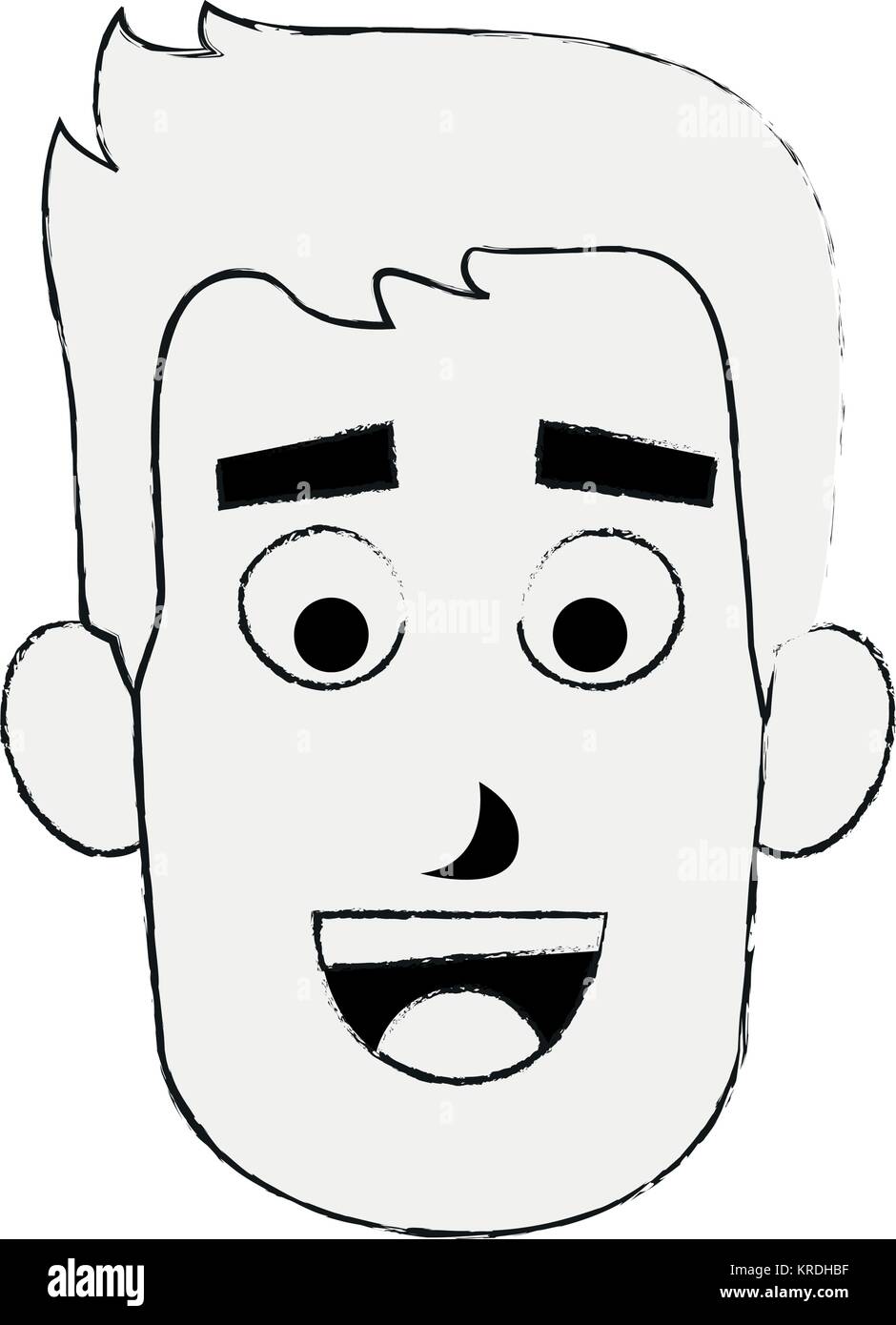 Man face cartoon Stock Vector Image & Art - Alamy
