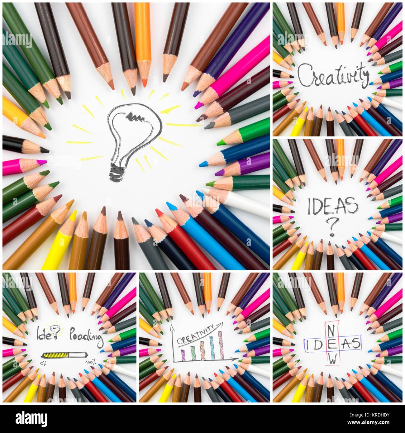 Photo collage of Creativity conceptual images Stock Photo - Alamy