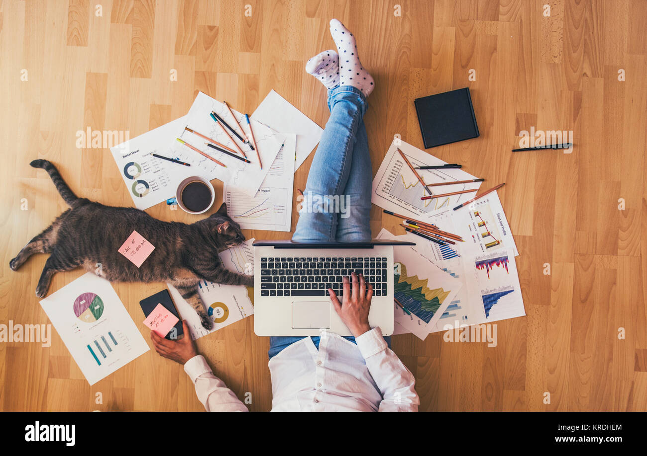 Creative and fun working concept Stock Photo - Alamy