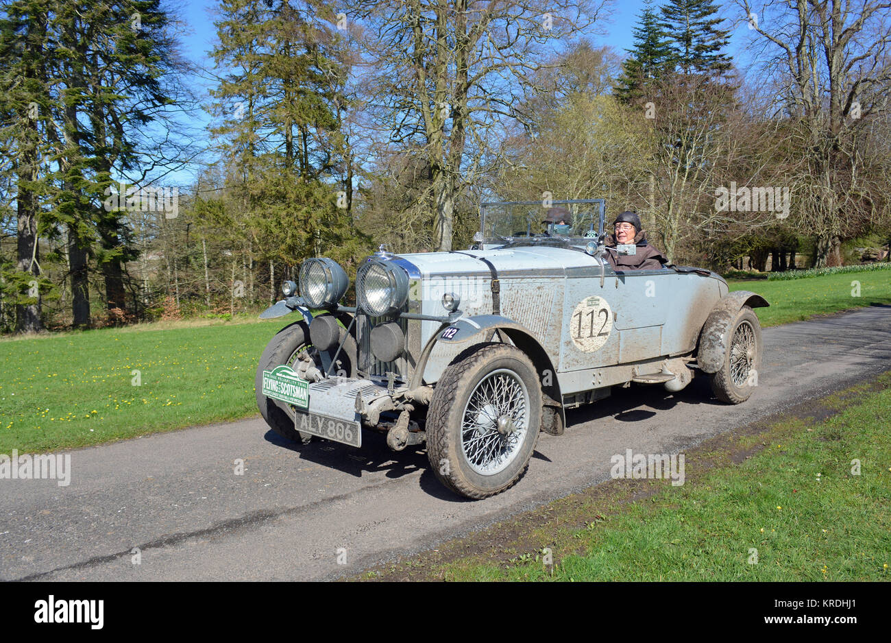 1933 Talbot 105 Alpine,Flying Scotsman Run Stock Photo - Alamy