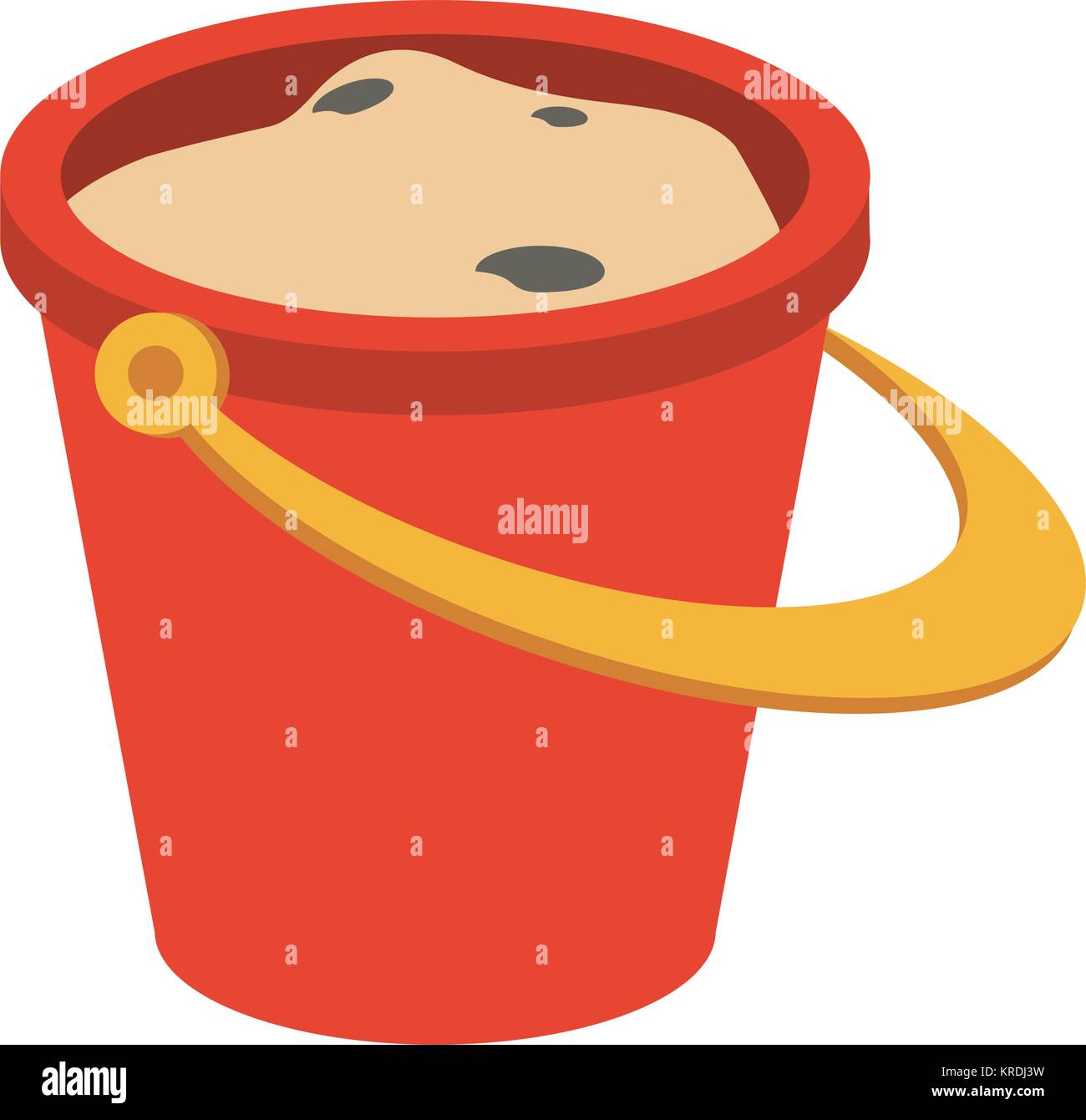 Sand bucket isolated Stock Vector Image & Art - Alamy