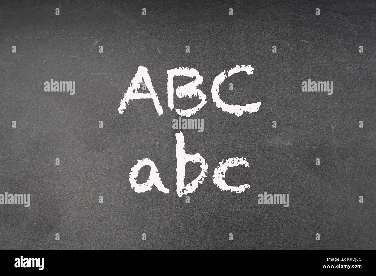blackboard abc letters Stock Photo - Alamy