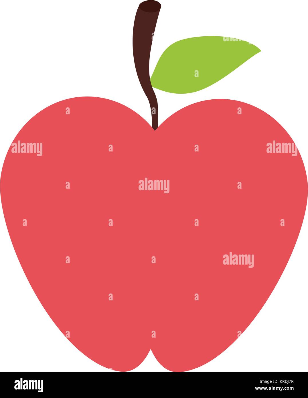 Apple fruit symbol Stock Vector Image & Art - Alamy