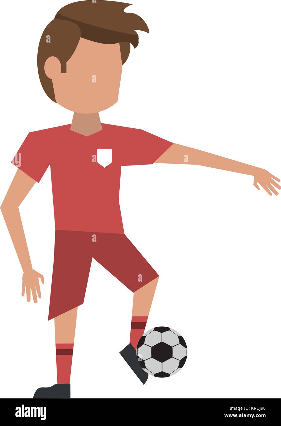 Soccer player cartoon avatar Stock Vector Image & Art - Alamy