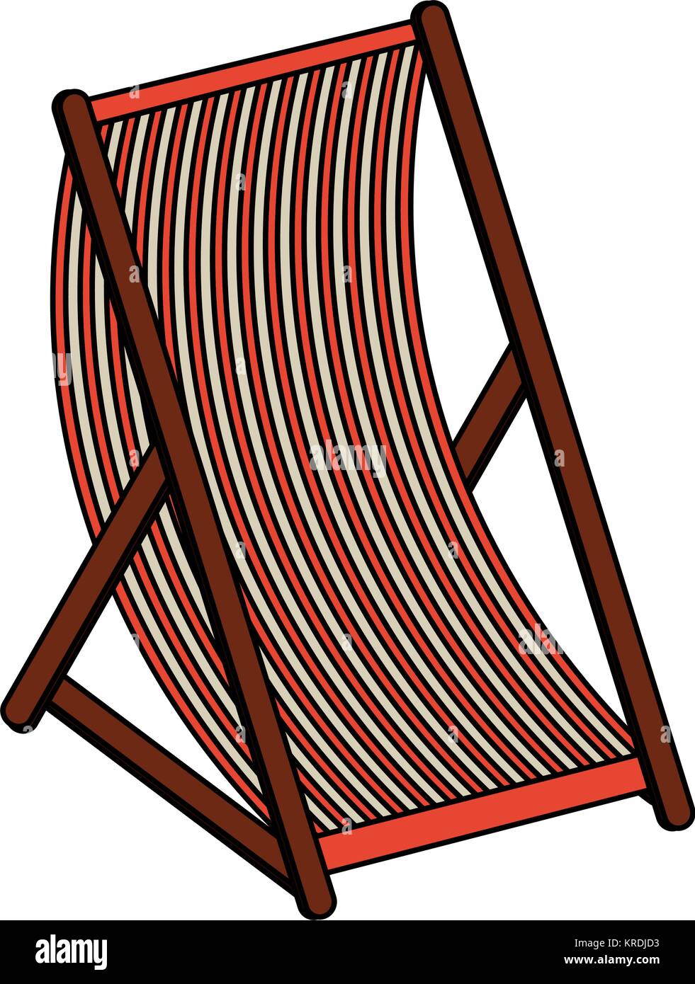 Beach sunchair isolated Stock Vector Image & Art - Alamy