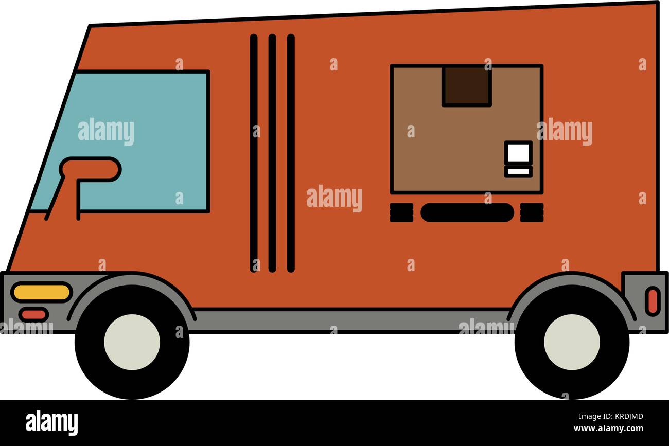 Pizza delivery van Stock Vector Image & Art - Alamy