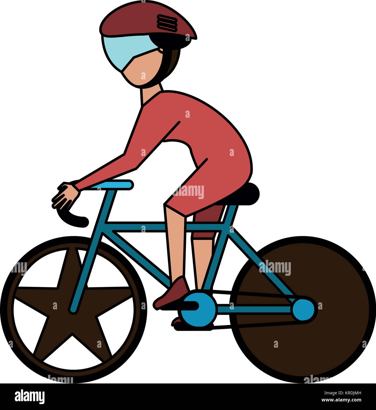 Classic cyclist Cut Out Stock Images & Pictures - Alamy