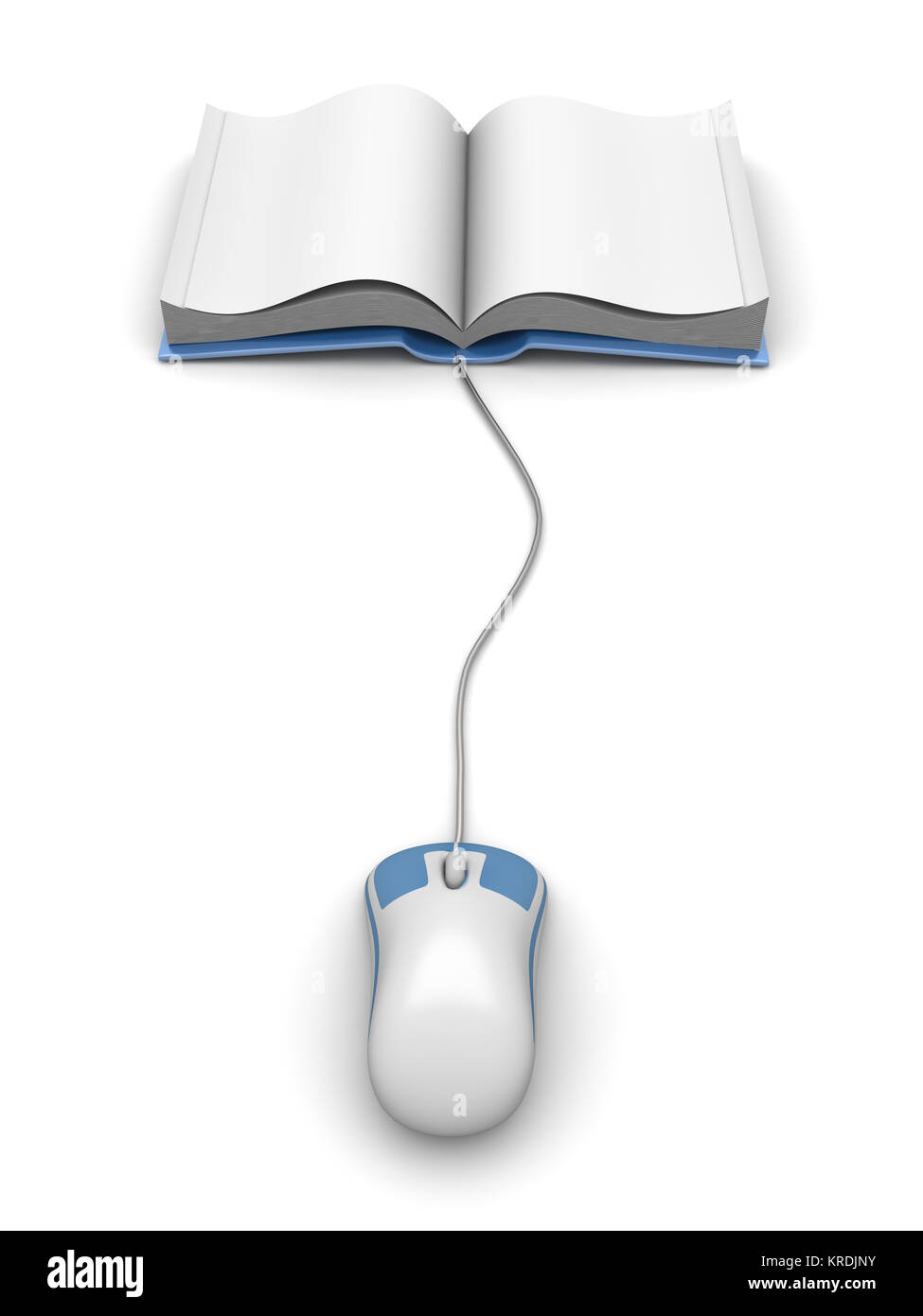 A digital book. Symbolic 3D rendered Illustration Stock Photo - Alamy