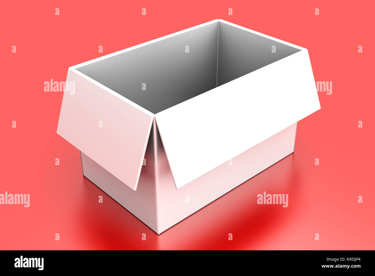 A simple box. 3D rendered Illustration Stock Photo - Alamy