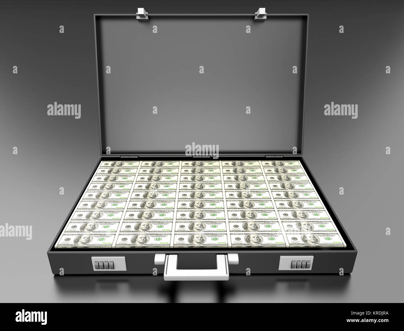 A briefcase full of Cash Stock Photo - Alamy