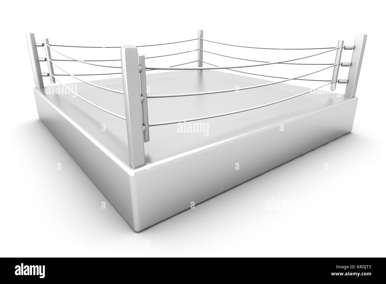 Boxing ring 3d illustration Black and White Stock Photos & Images - Alamy