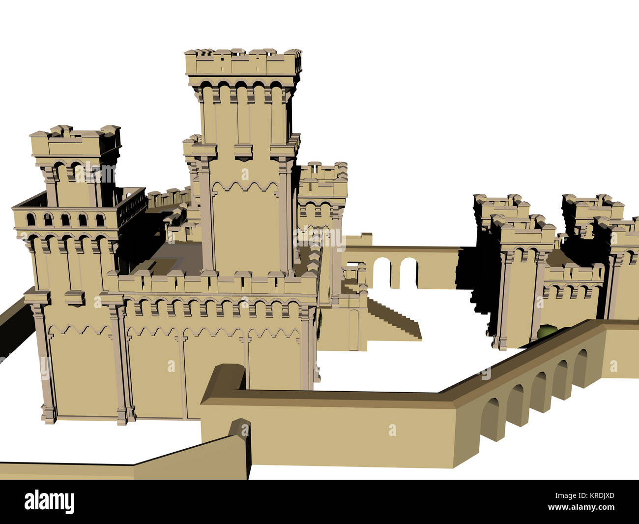 castle complex free Stock Photo - Alamy