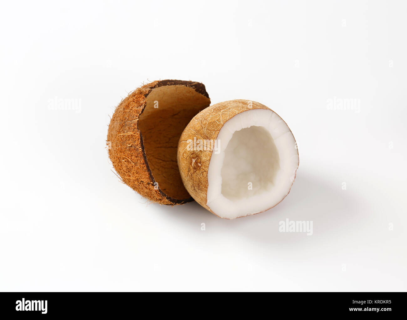 fresh coconut half Stock Photo - Alamy