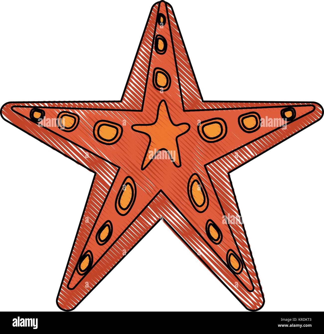 Sea star isolated Stock Vector Image & Art - Alamy