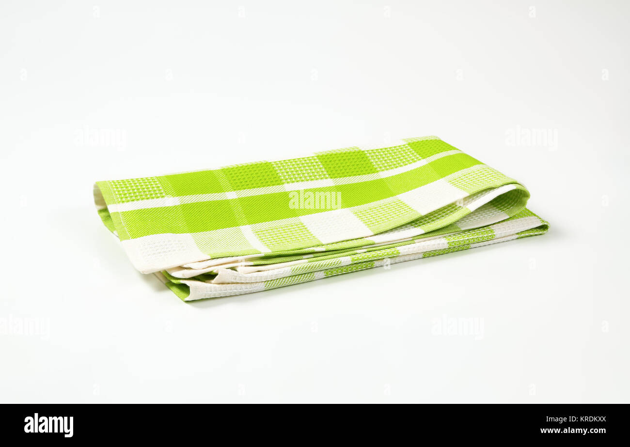 checkered tea towel Stock Photo - Alamy