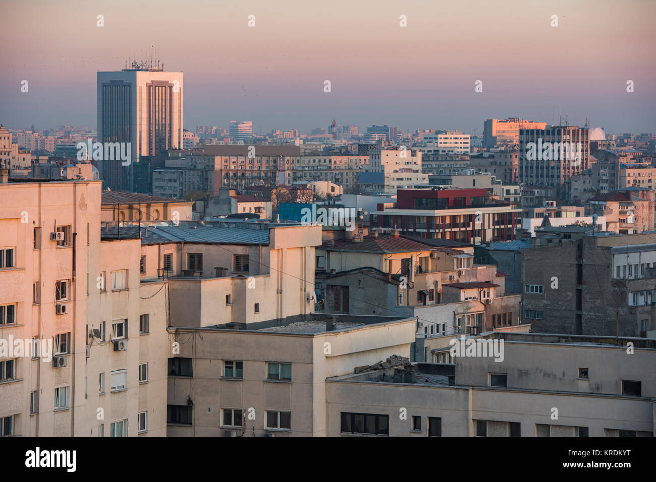 Bucharest view from above Stock Photo - Alamy