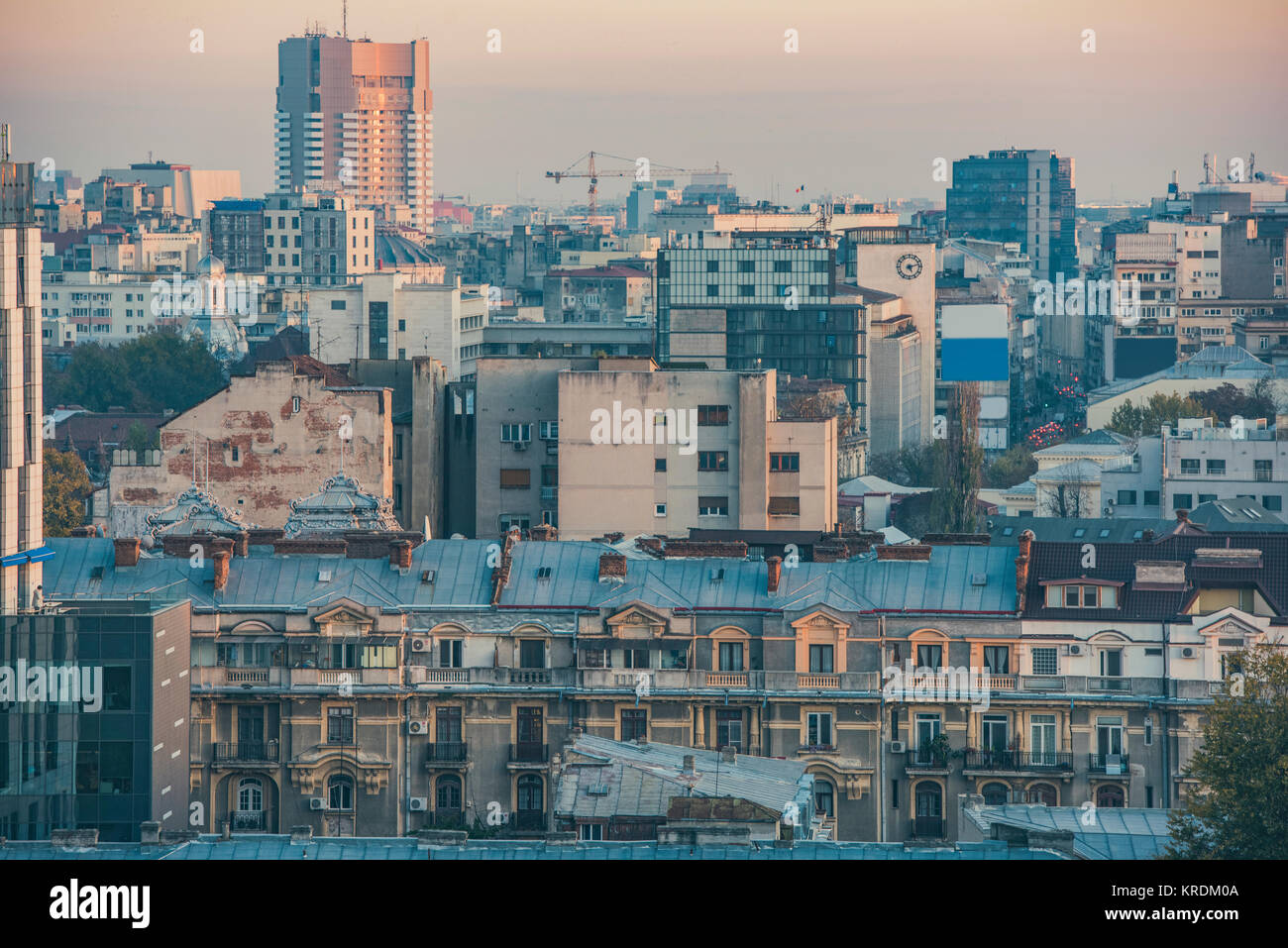 Bucharest view from above Stock Photo - Alamy
