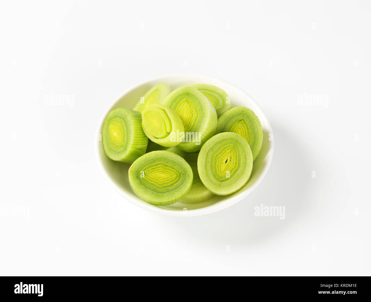 chopped fresh leek Stock Photo - Alamy
