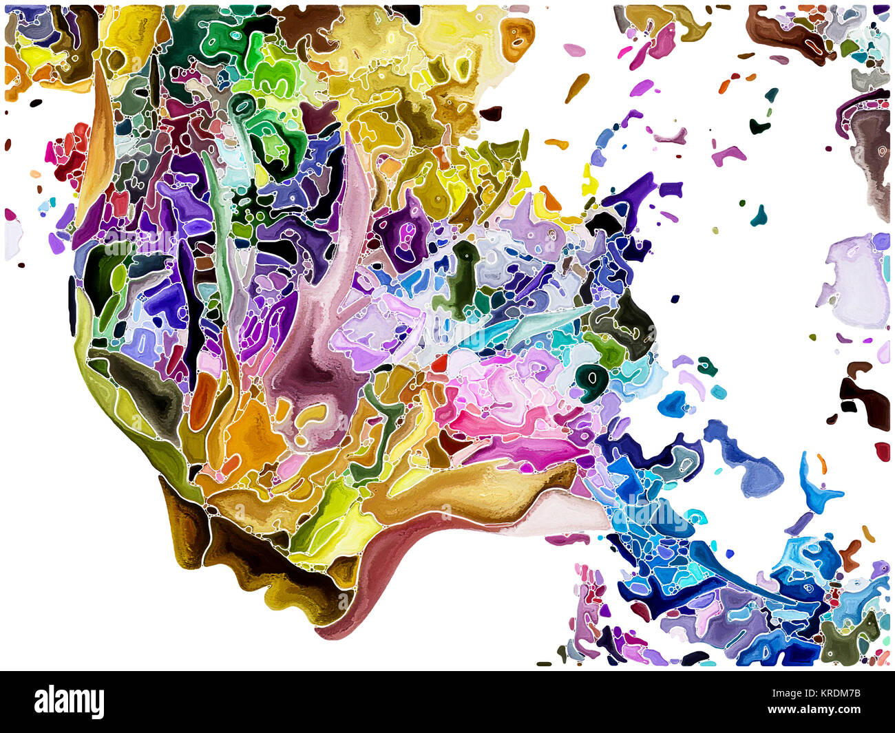 Fragmented face self hi-res stock photography and images - Alamy