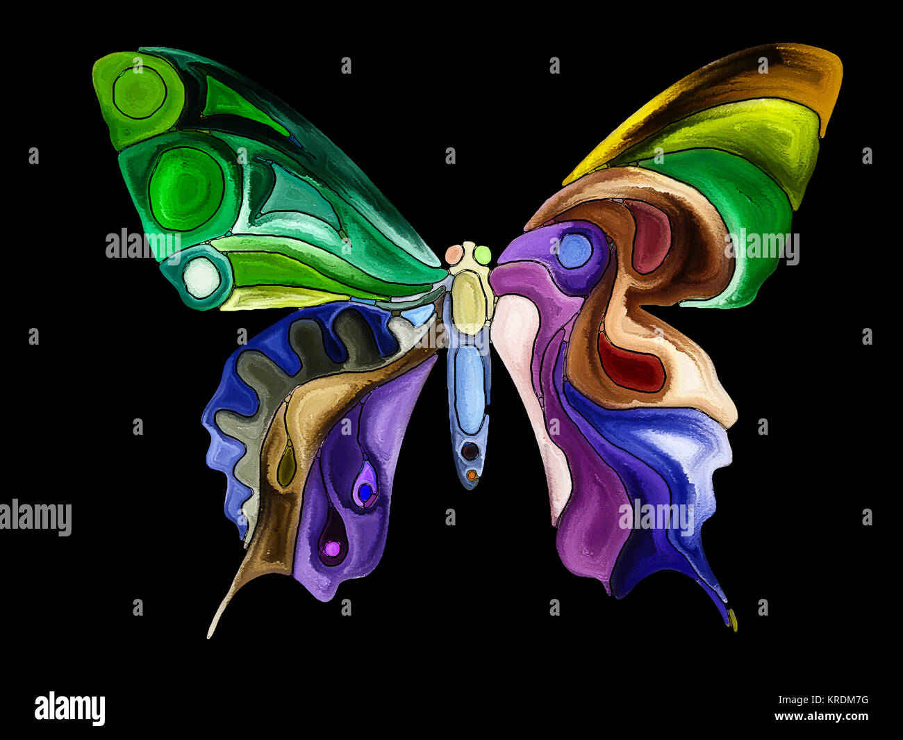 Abstract arrangement of fragmented colors hi-res stock photography and ...