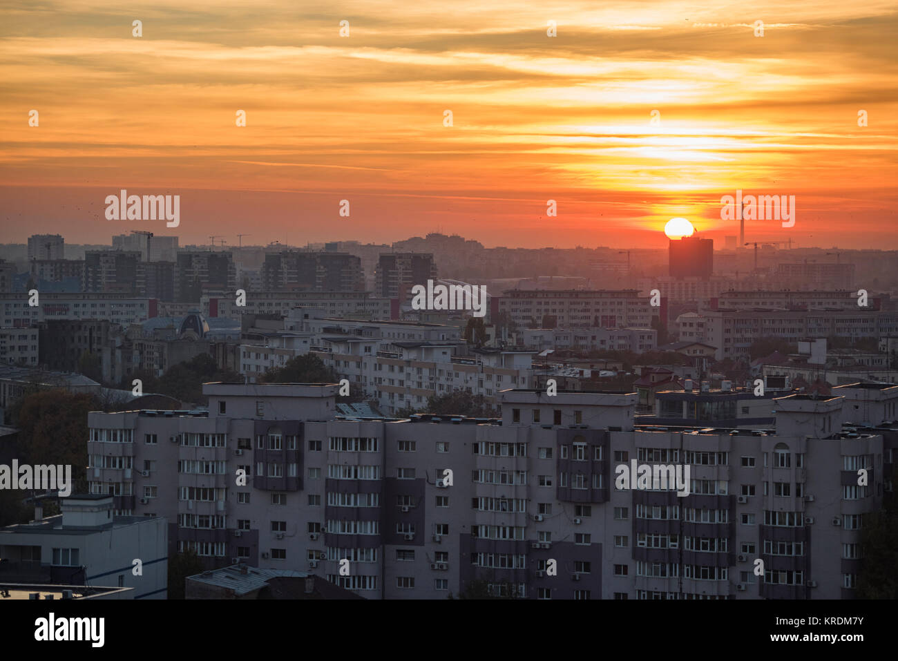 Bucharest - night view Stock Photo - Alamy