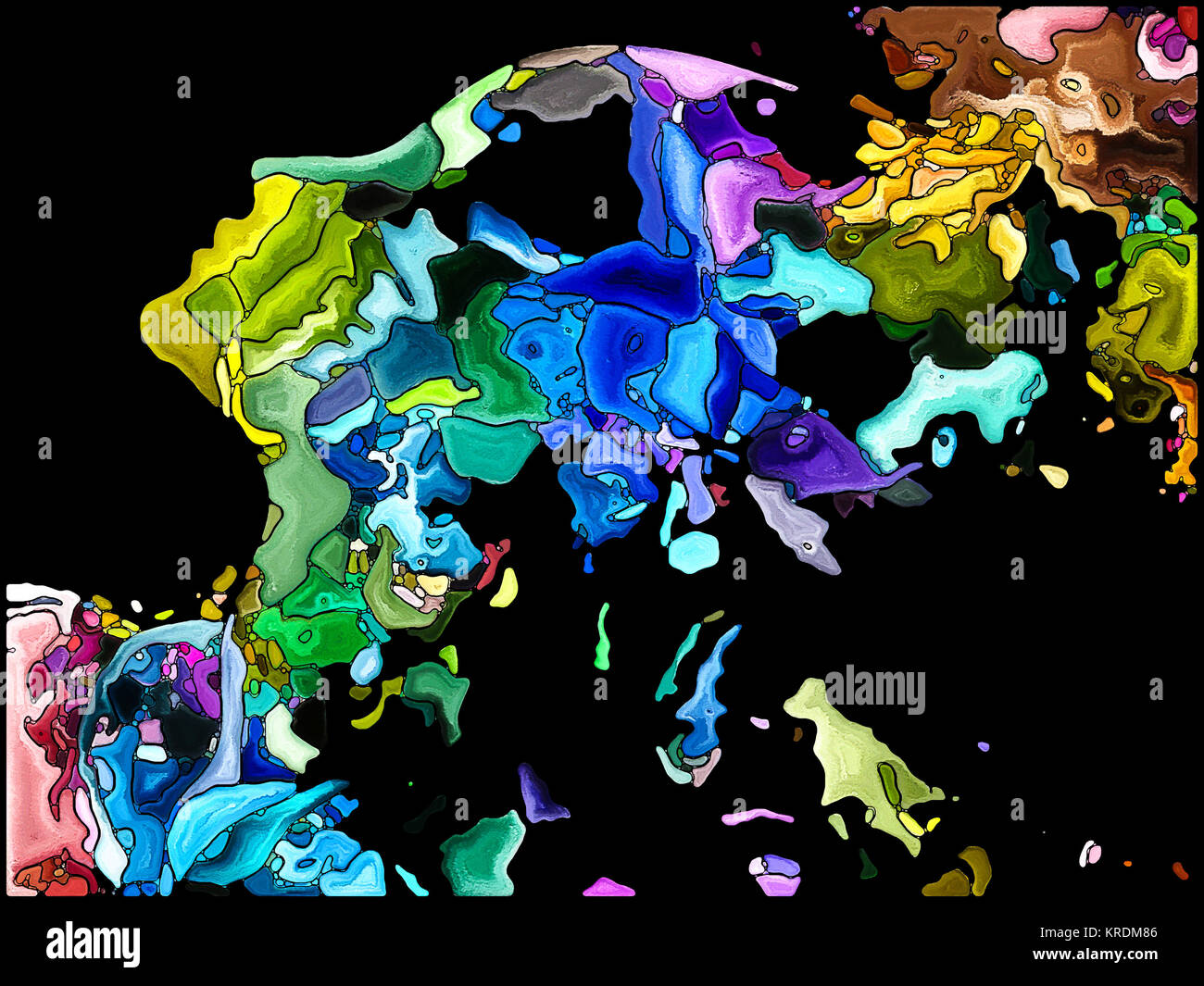 Fragmented face self hi-res stock photography and images - Alamy