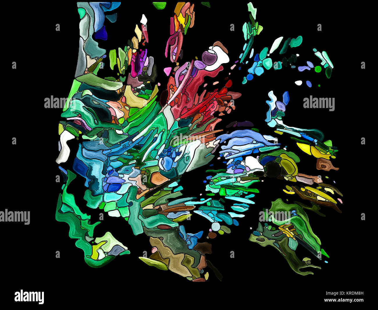 Conceptual Self Fragmentation Stock Photo - Alamy