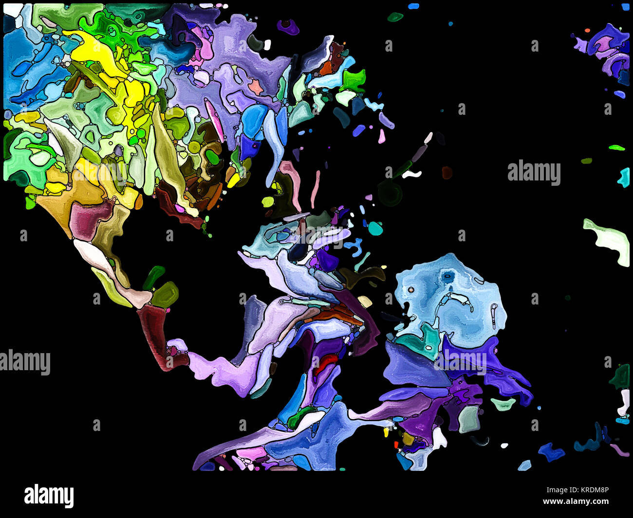 Visualization of Self Fragmentation Stock Photo - Alamy