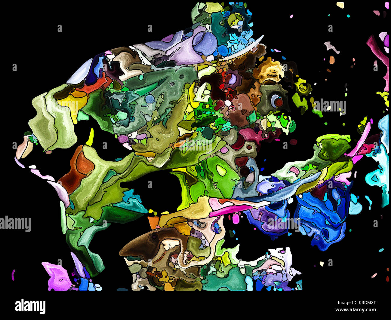 Fragmented face self hi-res stock photography and images - Alamy