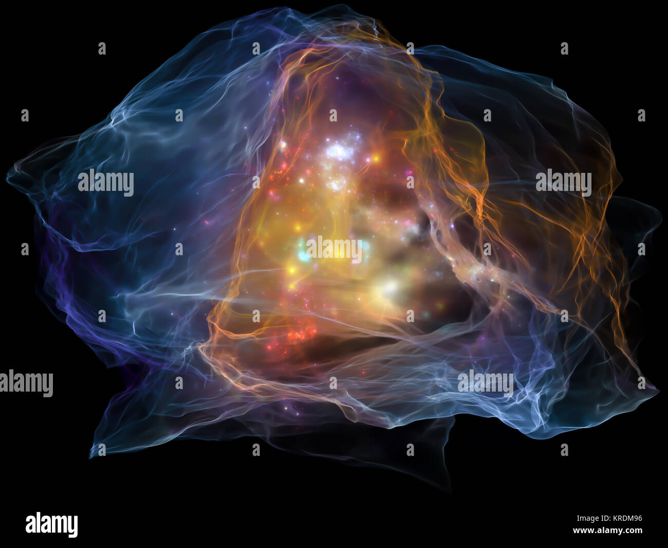 Glow of Mind Particle Stock Photo - Alamy