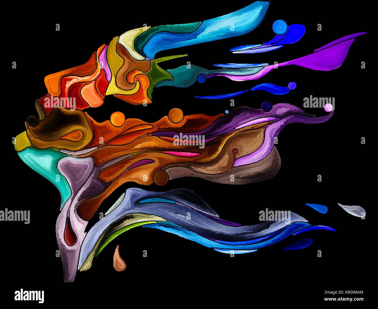 Fragmented face self hi-res stock photography and images - Alamy