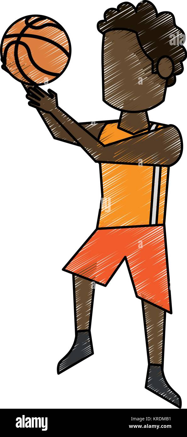 Male basketball player cartoon Stock Vector Image & Art - Alamy