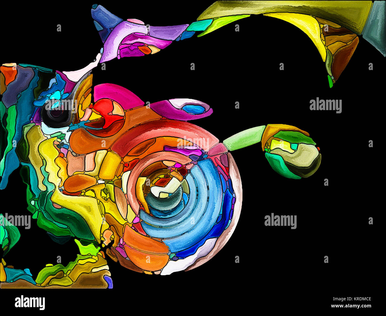 Fragmented face self hi-res stock photography and images - Alamy
