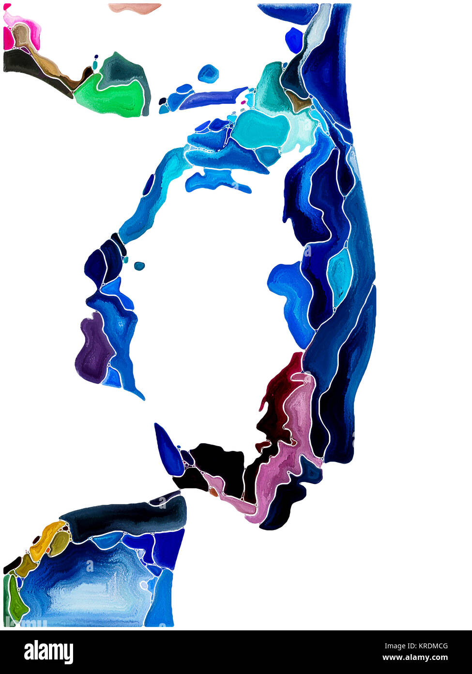 Fragmented face self hi-res stock photography and images - Alamy