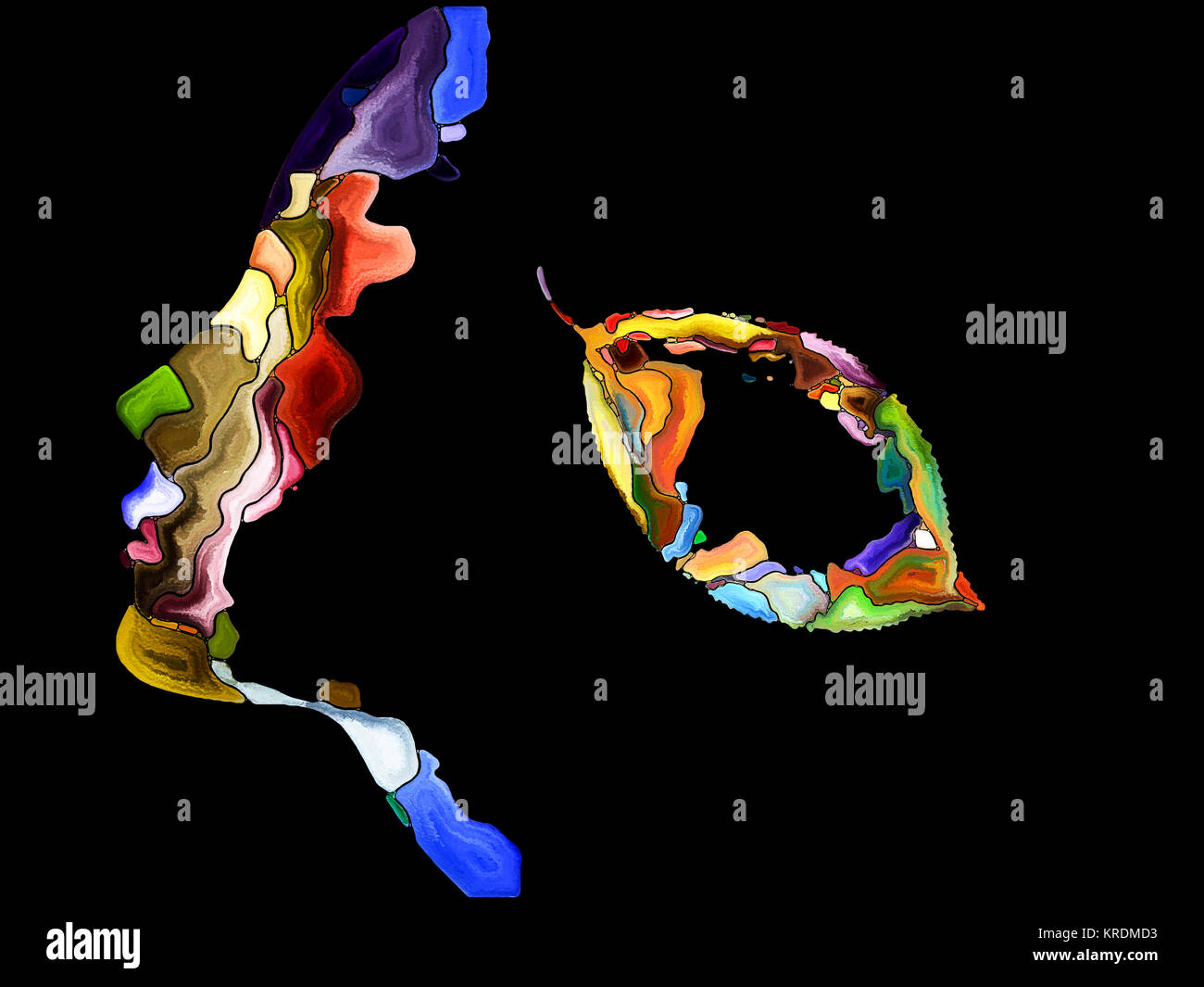 Evolving Self Fragmentation Stock Photo - Alamy