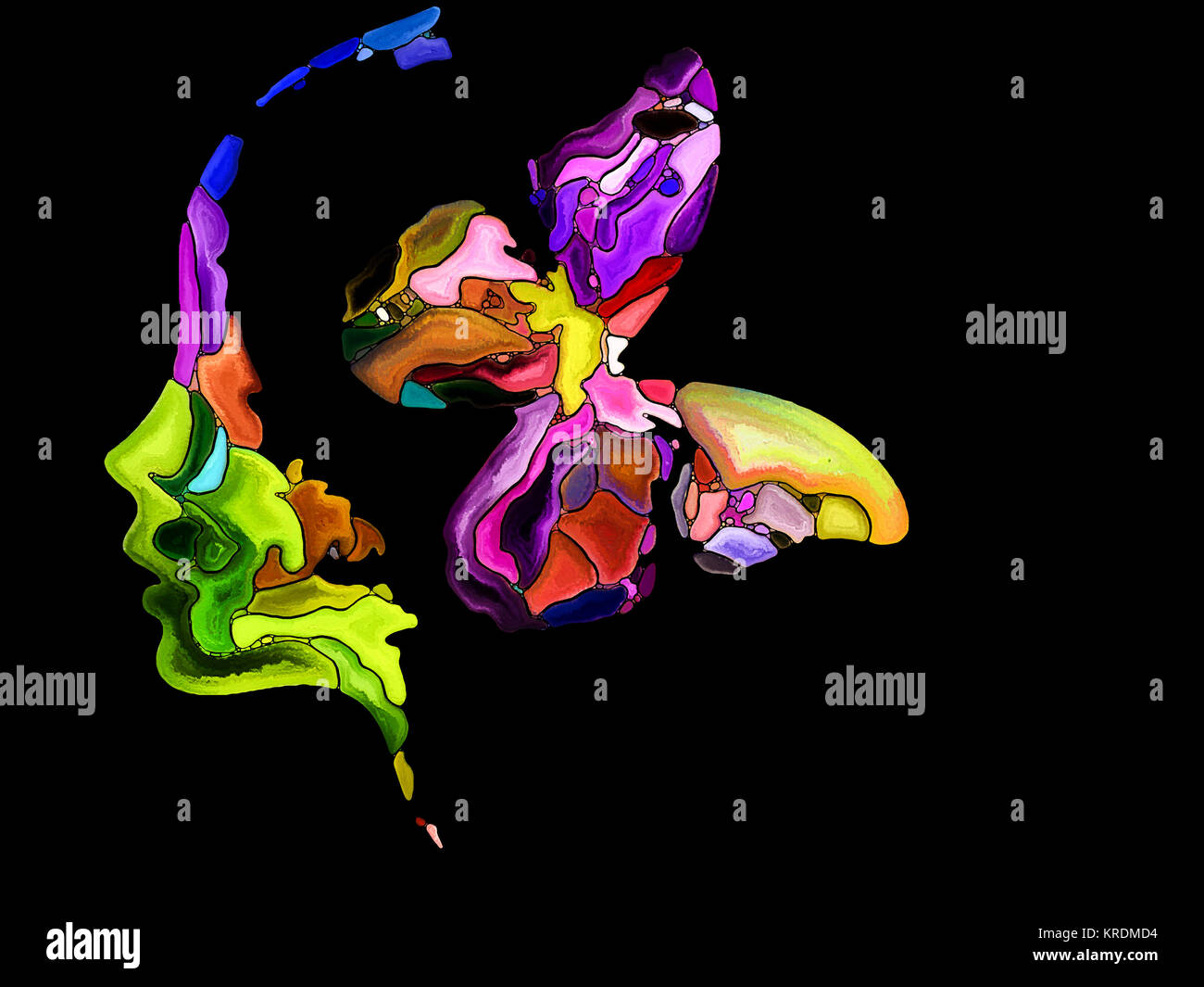 Evolving Self Fragmentation Stock Photo - Alamy