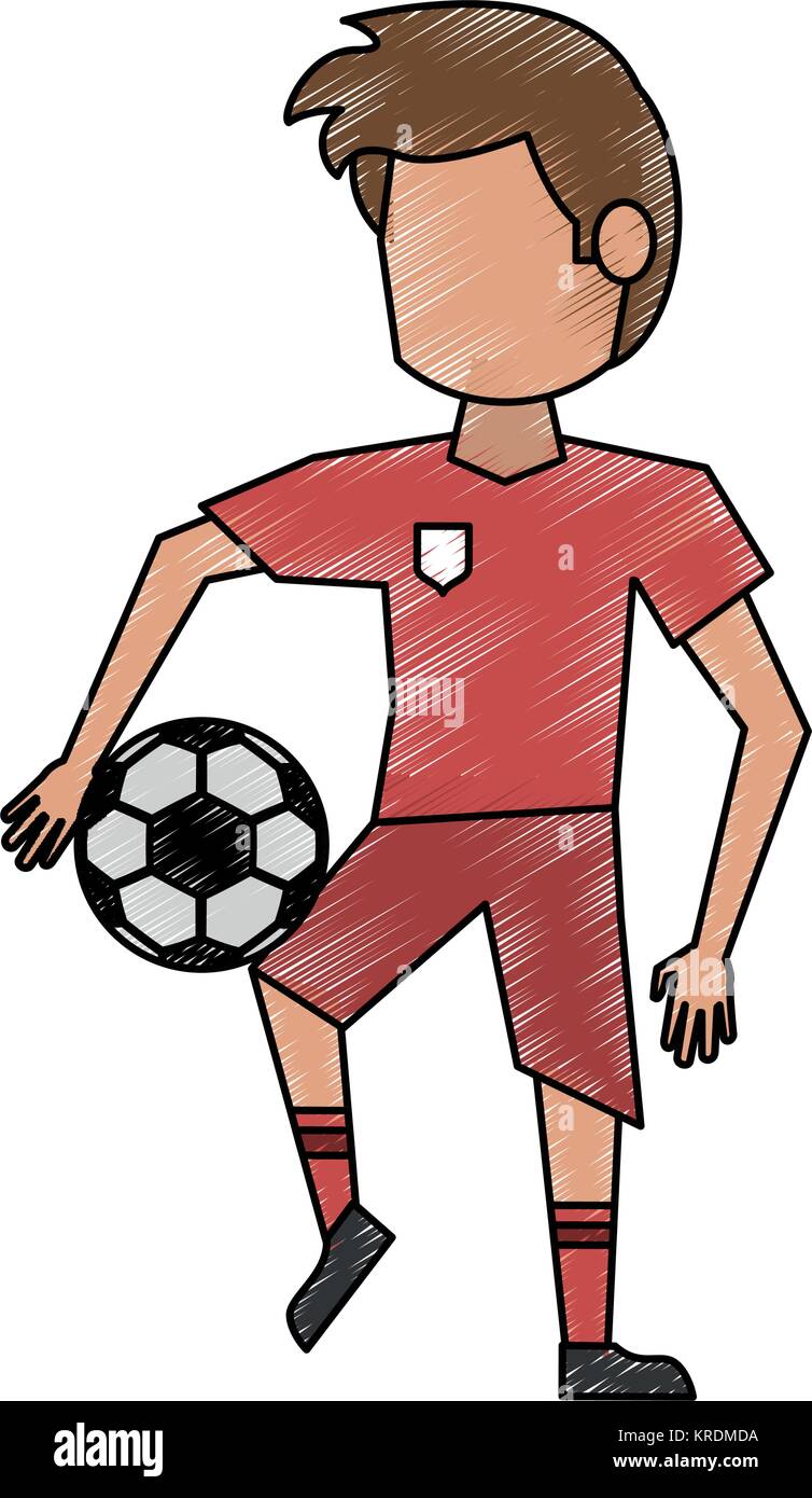 Soccer player cartoon avatar Stock Vector Image & Art - Alamy