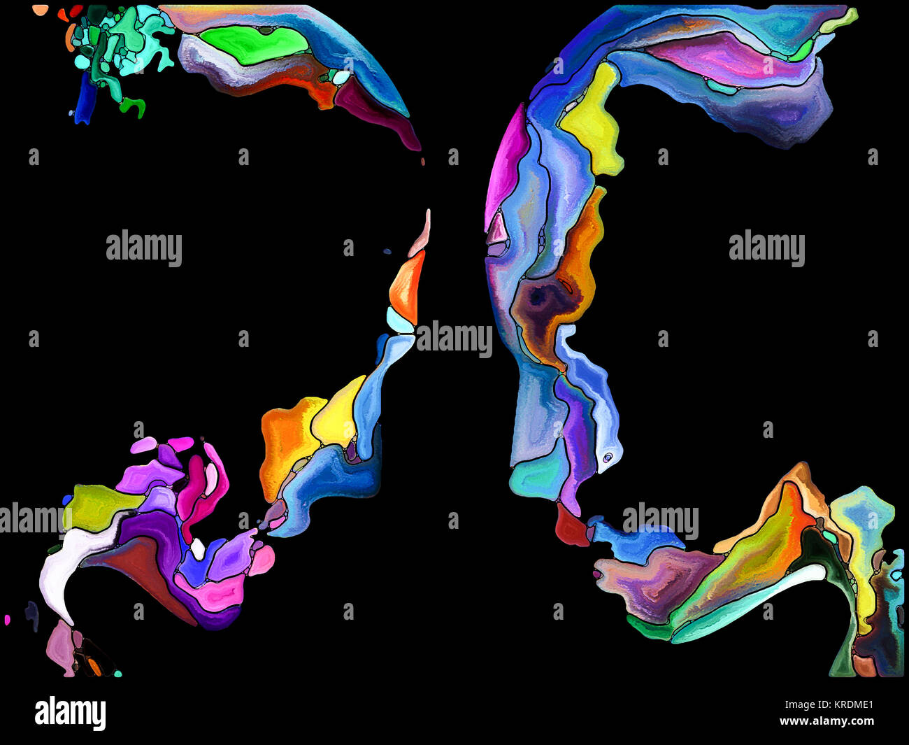 Metaphorical Self Fragmentation Stock Photo - Alamy